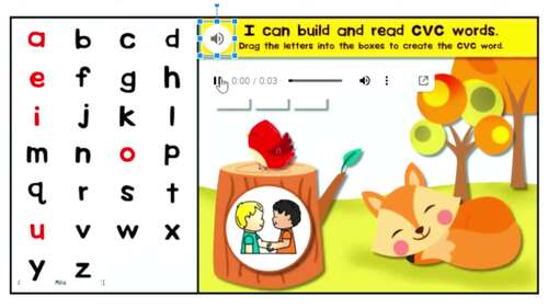 Full Year of Interactive Google Slides Building & Reading Short Vowel ...