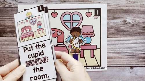 Positional Words- Cupids- Valentine's Day - Preschool, Kindergarten ...