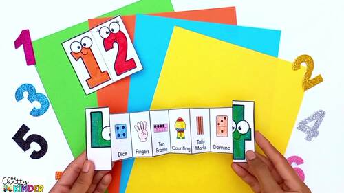 Number Crafts - No-Prep Numbers 1 to 20 Printable Crafts Activity