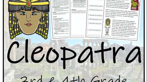 Cleopatra Close Reading Comprehension Activity | 3rd Grade & 4th Grade
