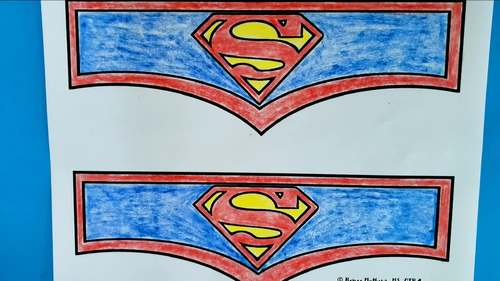 Superhero Cuffs: Color and Cut! by Miss Renee OT | TpT