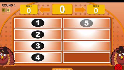 Thanksgiving Feud and Thanksgiving Jeopardy Bundle PowerPoint Games