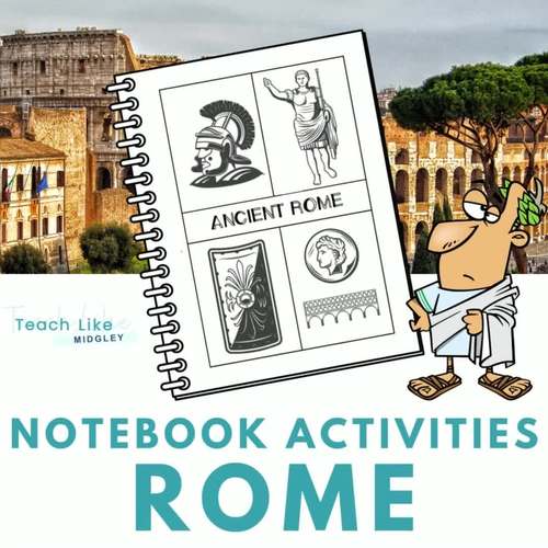 Ancient Rome Interactive Notebook Foldable Activities by Teach Like Midgley
