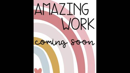 Amazing Work | Rainbow Theme by LucyLou Designs | TPT