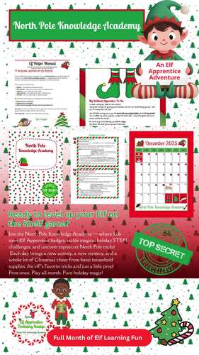 North Pole Knowledge Academy - A Christmas Elf STEM Adventure | TPT
