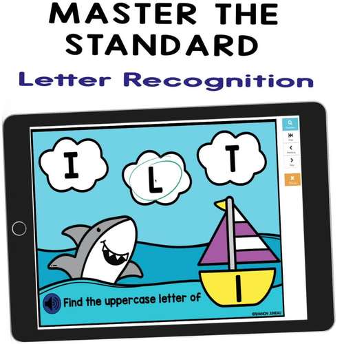Letter Recognition using Boom Cards RF.K.1.D Distance Learning | TpT