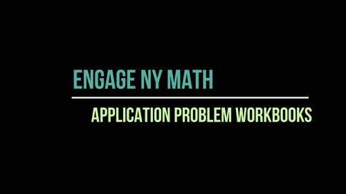 Engage New York/Eureka Math Application Problem Workbooks 1st Grade ...