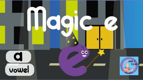 Magic e Long vowel a Silent e turn short vowels to long Phonics Teacher