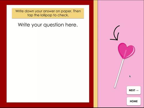 Google Slides PPT Game Template | Editable Self-Checking | Valentine Treats