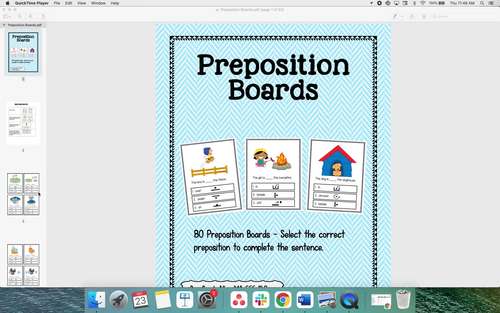 Preposition Task Cards by The Autism Helper | TPT