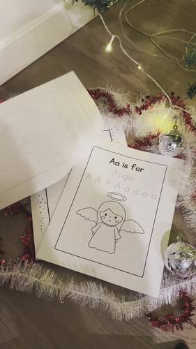 Christmas Alphabet Advent: Activity & Coloring Book by Crafty Learning Co.