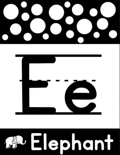 Black Polka Dot Party Alphabet Posters: Set #4 by Magical Miss Meg