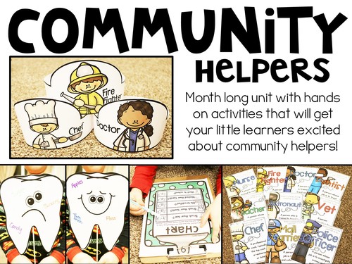Community Helper Unit - SNEAK PEEK by The Kinderhearted Classroom