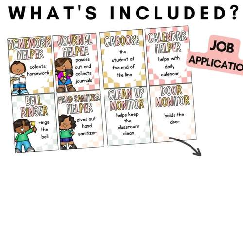 Calm Pastel Classroom Decor | Classroom Jobs Kit | Editable | *NEW