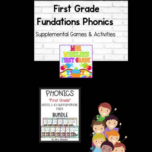 First Grade Phonics: Level 1 Supplemental Pack BUNDLE by Mrs Wheeler