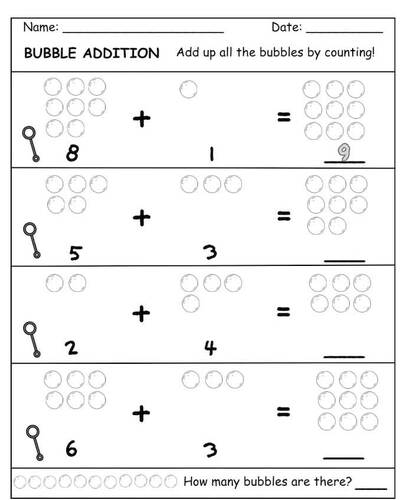 Differentiated Addition to 10 | 3 Levels (10 Worksheets, 30 pages) | OT ...