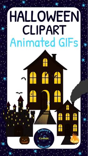 Animated GIF Halloween Clipart by Colleen's Cosmic Collection | TPT