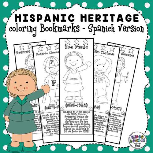 Hispanic Heritage Month Coloring Bookmarks,Herencia hispana activities ...