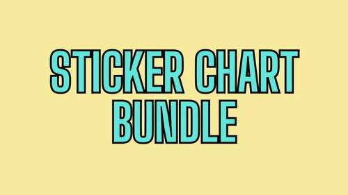 Sticker Chart BUNDLE by Skye's Workshop | TPT