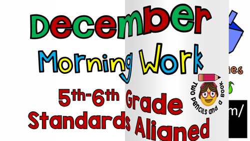 December Morning Work for 5th Grade Bell Ringers | 6th Review | TPT