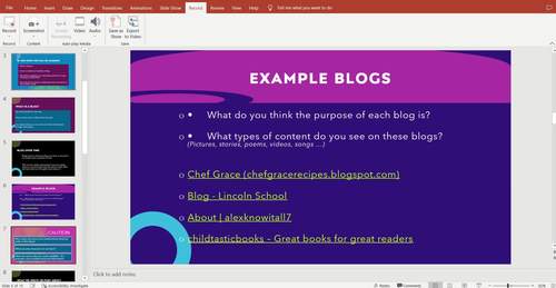 SeeSaw Blogging Unit - 3 Fun, Editable Lessons, Create a blog ...