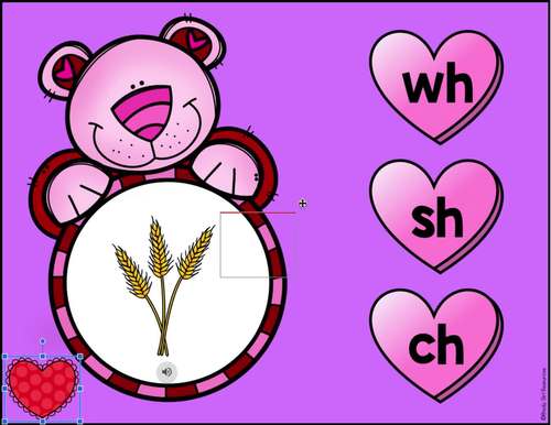 Valentine's Day Digraphs for Google Slides™ by Rhody Girl Resources