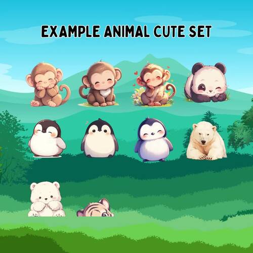 Wild World Fun : Zoo Animal Clip Art Pack {Cute Animal Clipart} | TPT