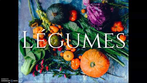 French Food Vegetable Comprehensible Input Vocabulary Culture Images No ...