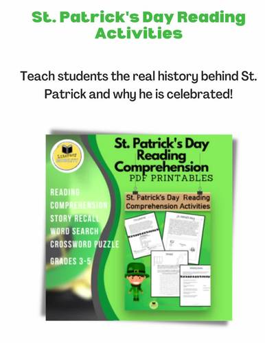 St. Patrick's Day Reading Comprehension Activities by Literacy Mobility