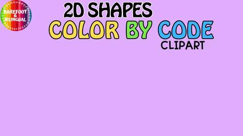 2D Shape Color By Code Clipart | Shape Clipart Templates for Color by ...