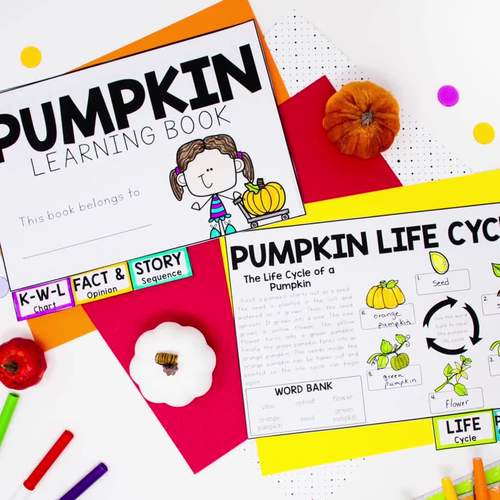 Pumpkin Activities: Reading, Pumpkin Life Cycle, October Writing