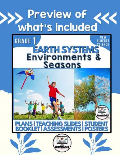 EARTH SYSTEMS: Environments and Seasons - Grade 1 New Alberta Curriculum