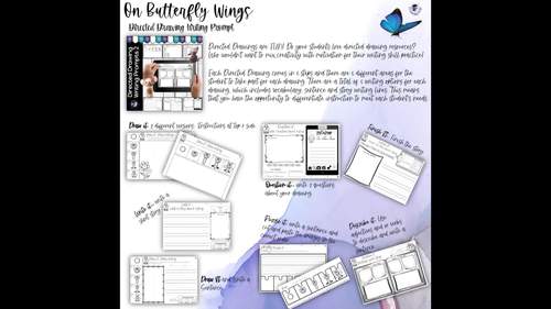 Directed Draw Writing Prompts 2 by On Butterfly Wings | TPT