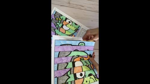 Halloween Agamograph Craft by A Teacher and her Cat | TPT