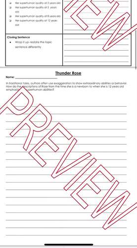 4th Grade HMH Into Reading Module 7 Thunder Rose Extension | TPT