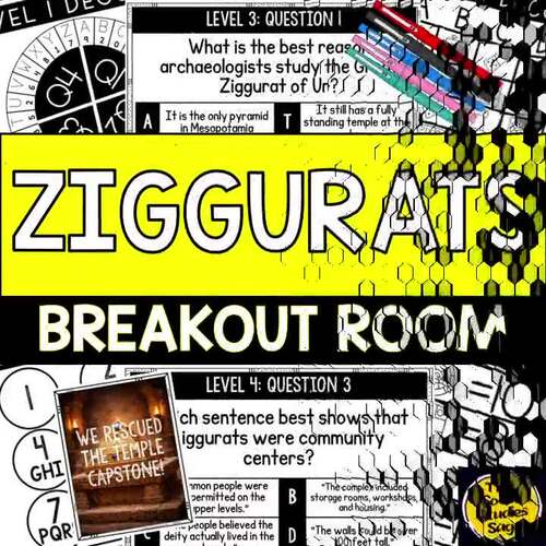 Cuneiform Breakout Room - Mesopotamia Reading Comprehension Escape Room