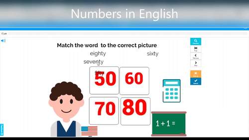 NUMBERS BOOM Cards™ Number English Distance Learning by Language Forum