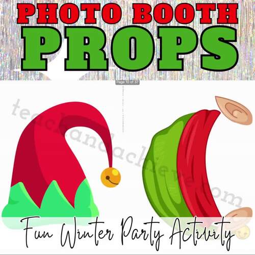Christmas Photo Booth Props, Polar Express Day, Holiday Winter Party ...