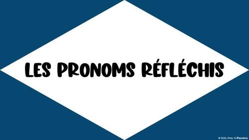 Les verbes pronominaux | French Pronominal Verbs | Lesson, Handout, Notes