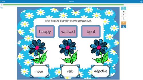 Spring Mini Grammar Quiz 2 Boom Cards™ by The British Kitty | TPT