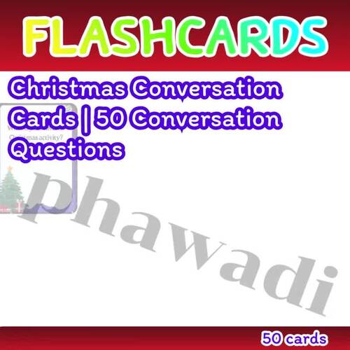 Printable Christmas Conversation Cards | 50 English as a Second ...