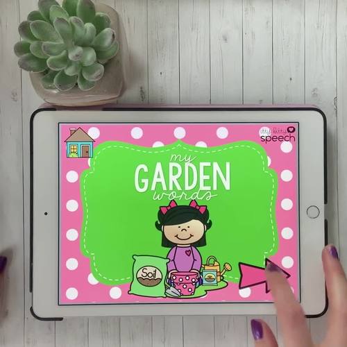 Garden Preschool Language Bundle (Print & No Print by Itty Bitty Speech