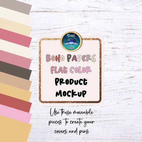 Boho Paper Mockup MOVEABLE Product | Paper Mock Up TpT Sellers by Teach ...