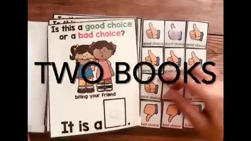 Good Choice/Bad Choice Books and Picture Sorts for PreK, Kinder, Special Ed