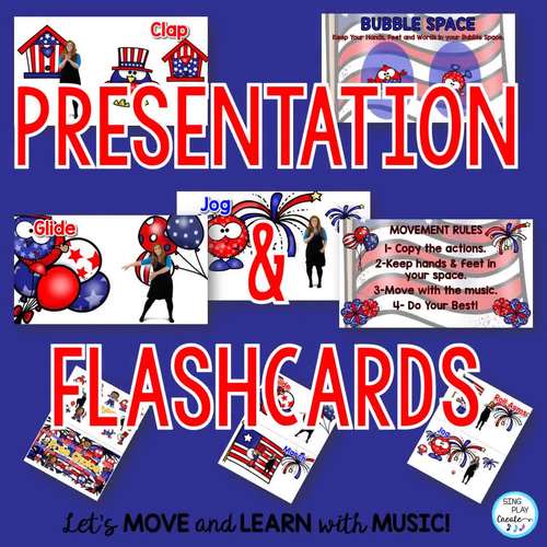 Patriotic Freeze Dance, Brain Break, Exercise, Movement Activity