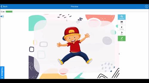 Identifying action words (verbs) Boom Cards™ by Mau SLP | TPT