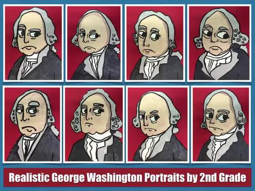 George Washington Portrait Drawing Step-by-step Lesson by Fuglefun