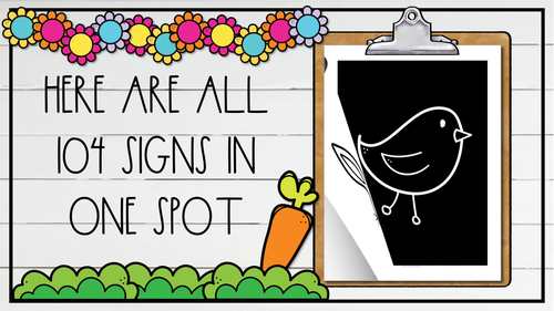 Spring Classroom Decorations | Printable Posters - Signs by Shore ...