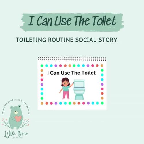 I Can Use The Toilet Social Story For Children, Special Education ...