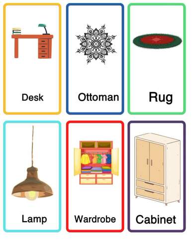furniture Flashcards-Rooms and Furniture Flashcards by Teaching is The ...